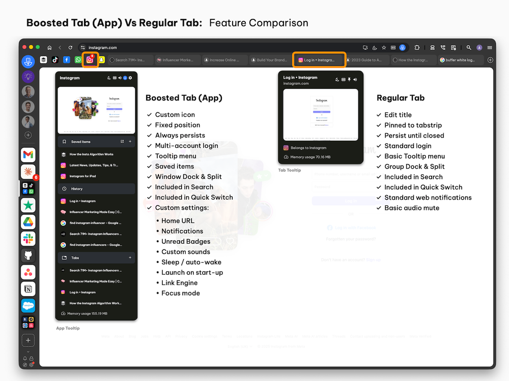 ⭐ Boost vs Regular Tabs - When and How to Choose.