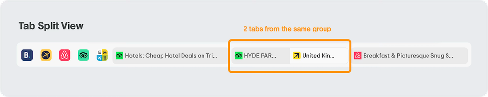 Split View (Tabs only)